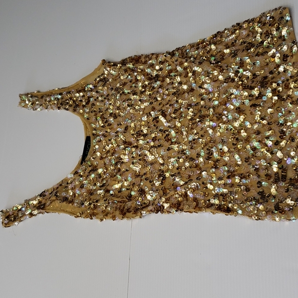 B.RICH | Tops | Gold Sequin Top | Poshmark
